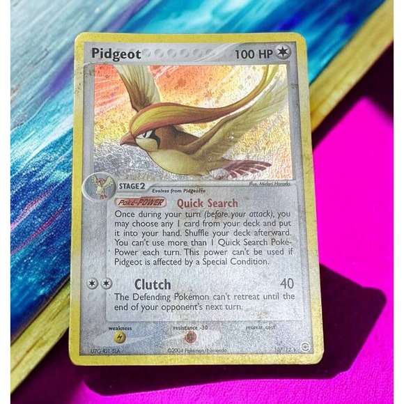 Toys | Pokemon Card Pidgeot Ex Firered Leafgreen 1112 Holo Rare | Poshmark